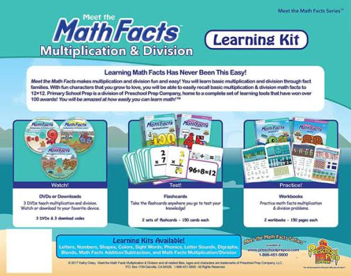 Meet the Math Facts Multiplication & Division Learning Kit