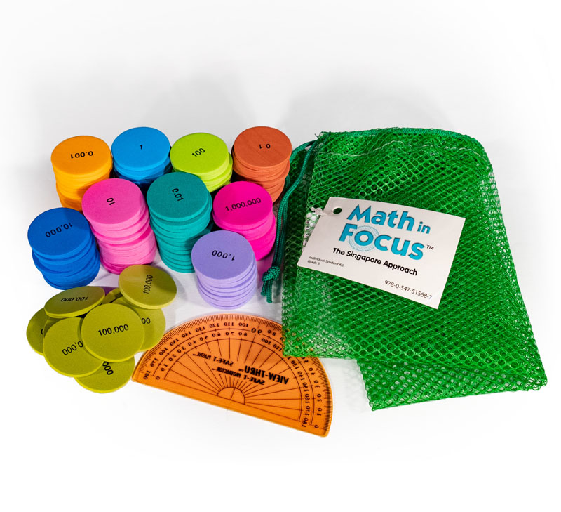 Math in Focus: Singapore Math Individual Student Manipulatives Kit ...