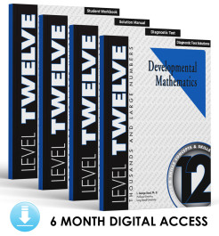 Developmental Mathematics: Level 12 E-Book Set | 6th Grade Math ...