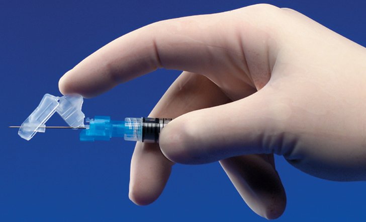 Monoject Magellan Safety Hypodermic Needle, 21 Gauge, 1 Inch Length MK ...
