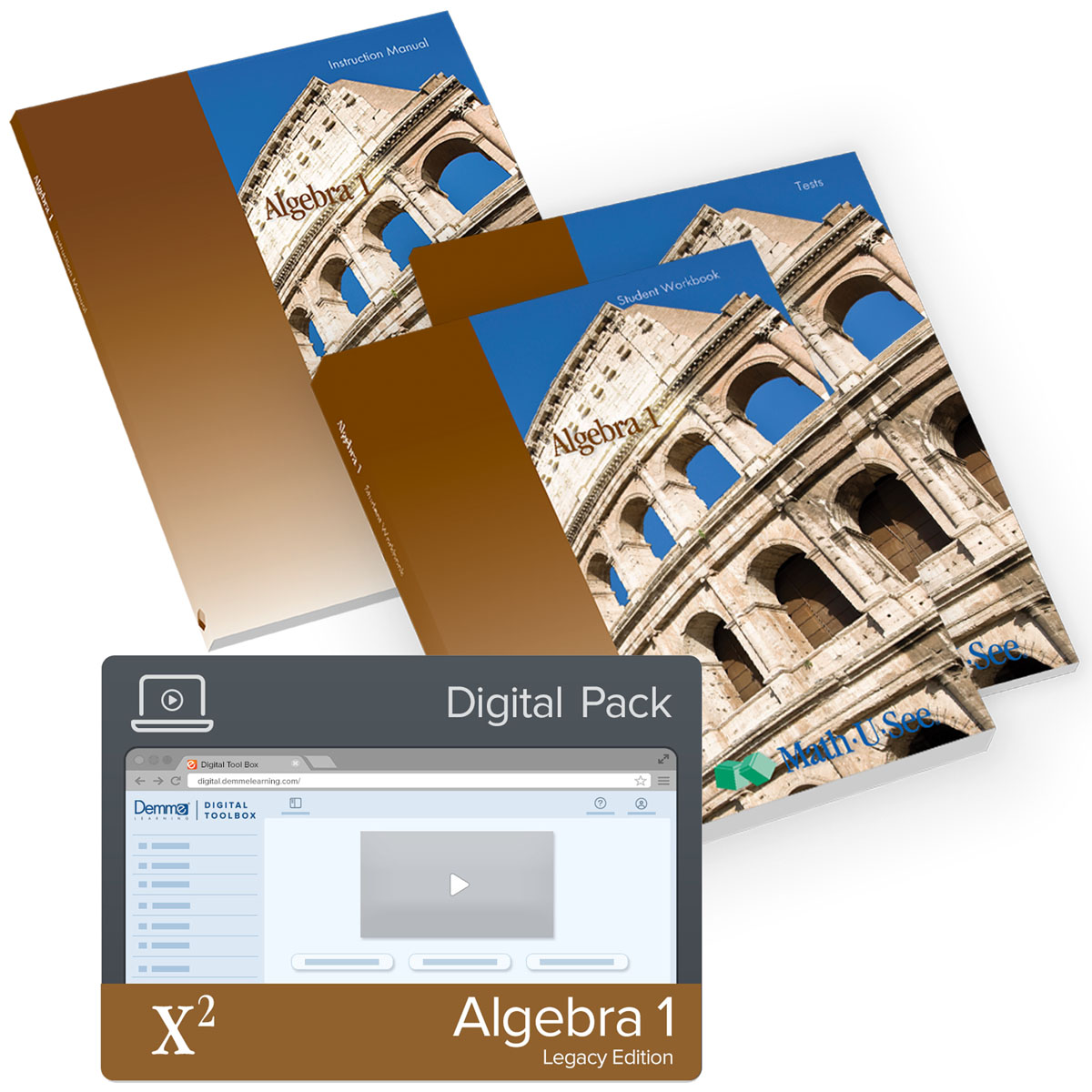 Math-U-See Algebra 1 Legacy Set (no Integer Blocks or Algebra/Decimal Insert Kit)