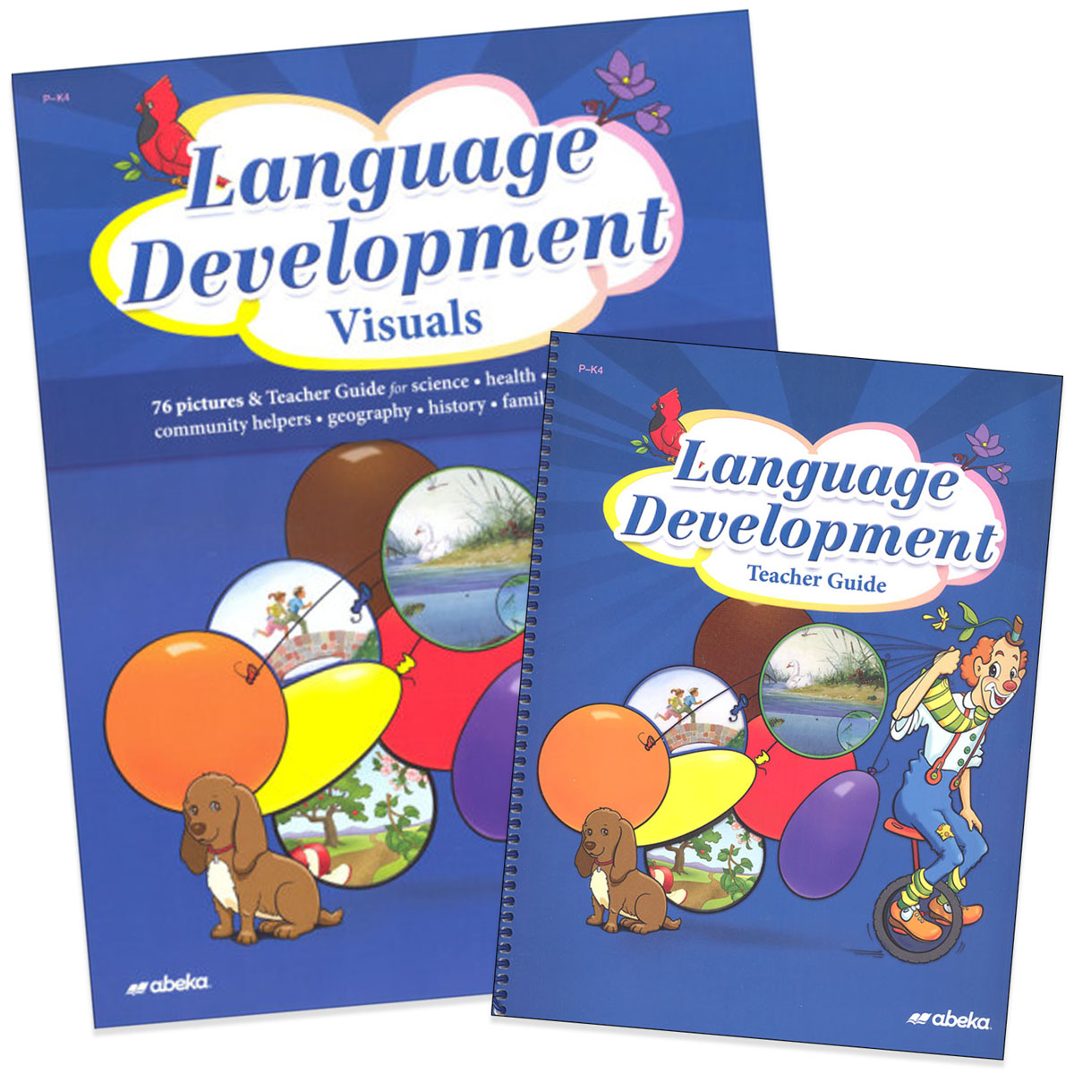 Abeka Language Development Visuals (76 Visuals) & Teacher Guide