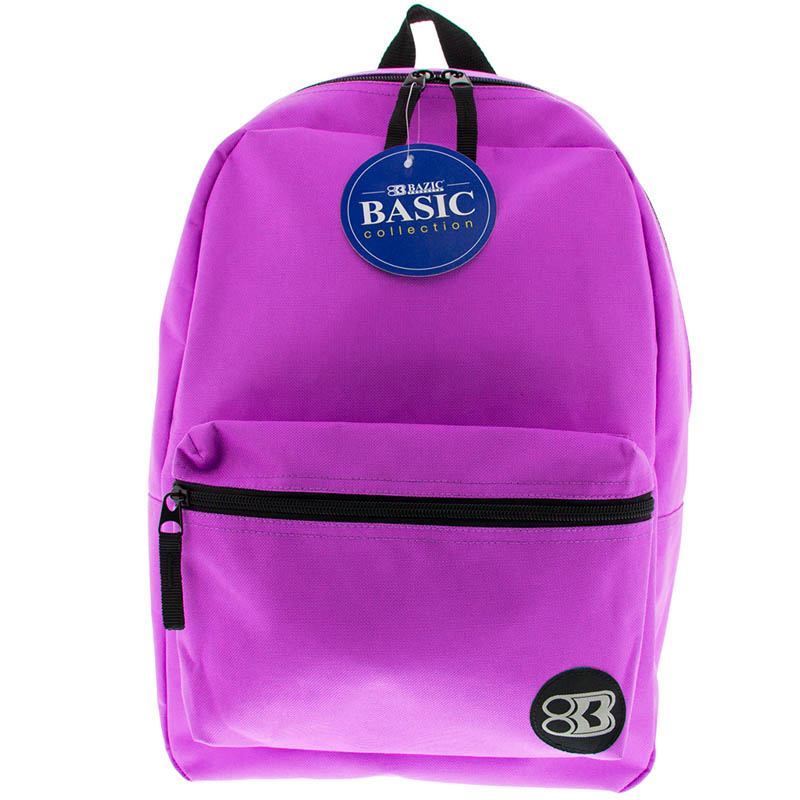 Purple Basic Backpack 16"