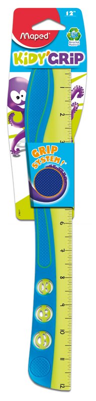 Kidy Grip Ruler 12"