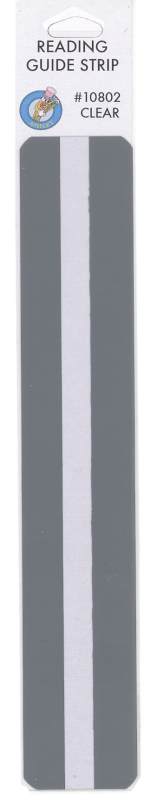 Clear Reading Guide Strip