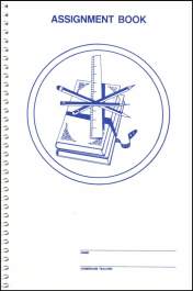 Small Weekly Non-Dated Assignment Book without Subject