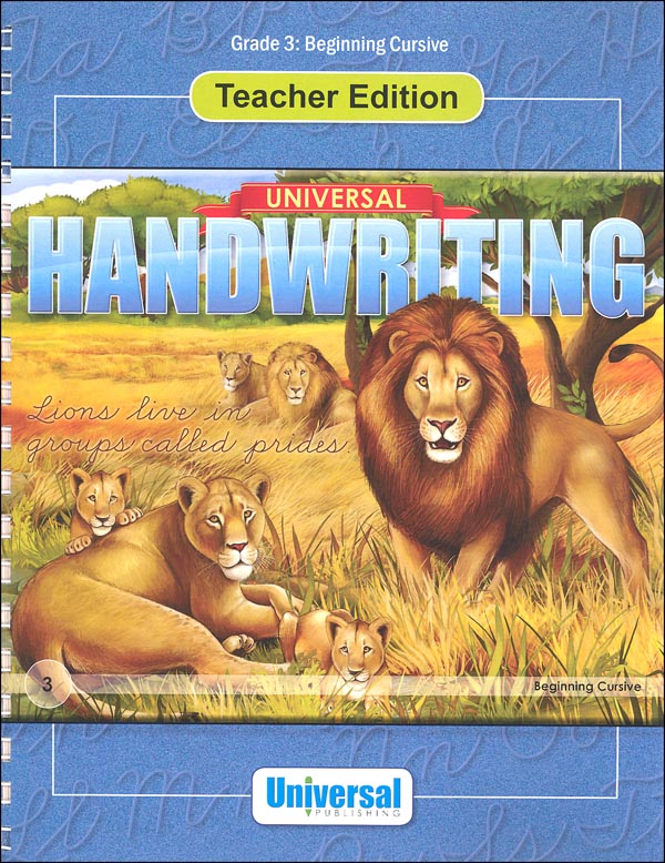 Beginning Cursive - Grade 3 Teacher Edition (Universal Handwriting Series)