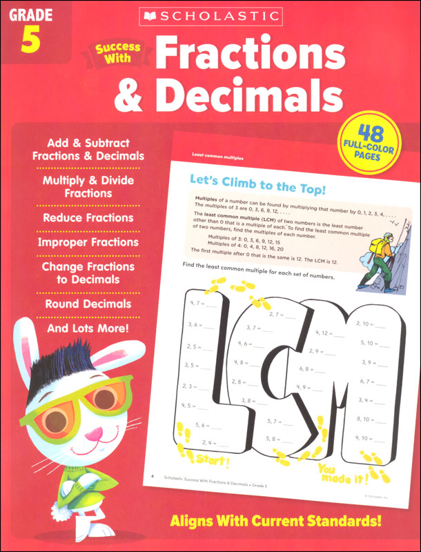 Scholastic Success with Fractions & Decimals Grade 5