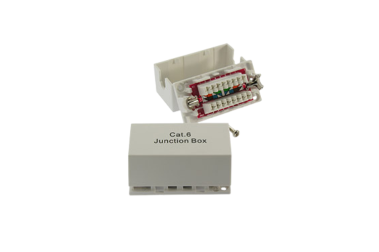 Cat6 Ethernet Junction Box | 110/Krone Punch Down Type | 23–26 AWG