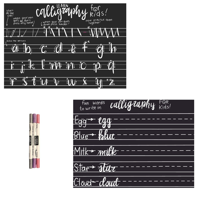 Chalkboard Calligraphy Set - Kids
