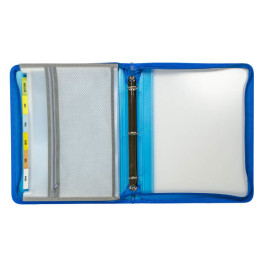 Ring Binder/Expanding File Storage System - Blue