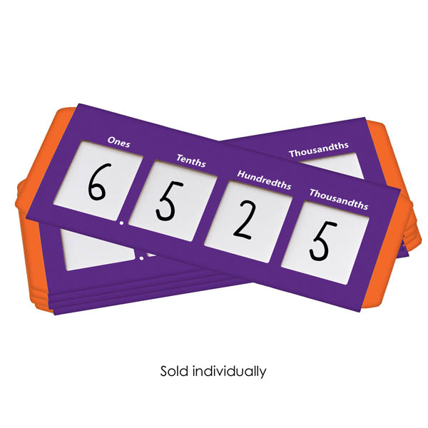 Place Value Slider: Thousandths to Ones