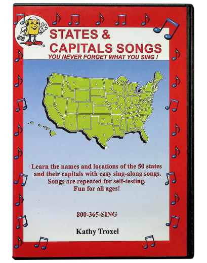 States and Capitals Songs DVD