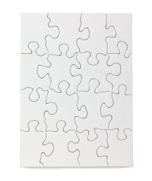 Compoz-A-Puzzle - Rectangle (4 x 5-1/2 ) 16 Pieces - 10 per pack