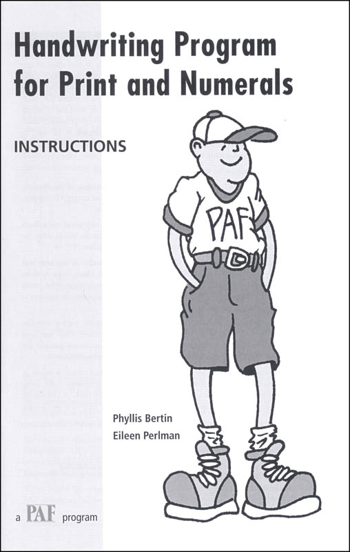 Handwriting Program Print & Numerals Instruct