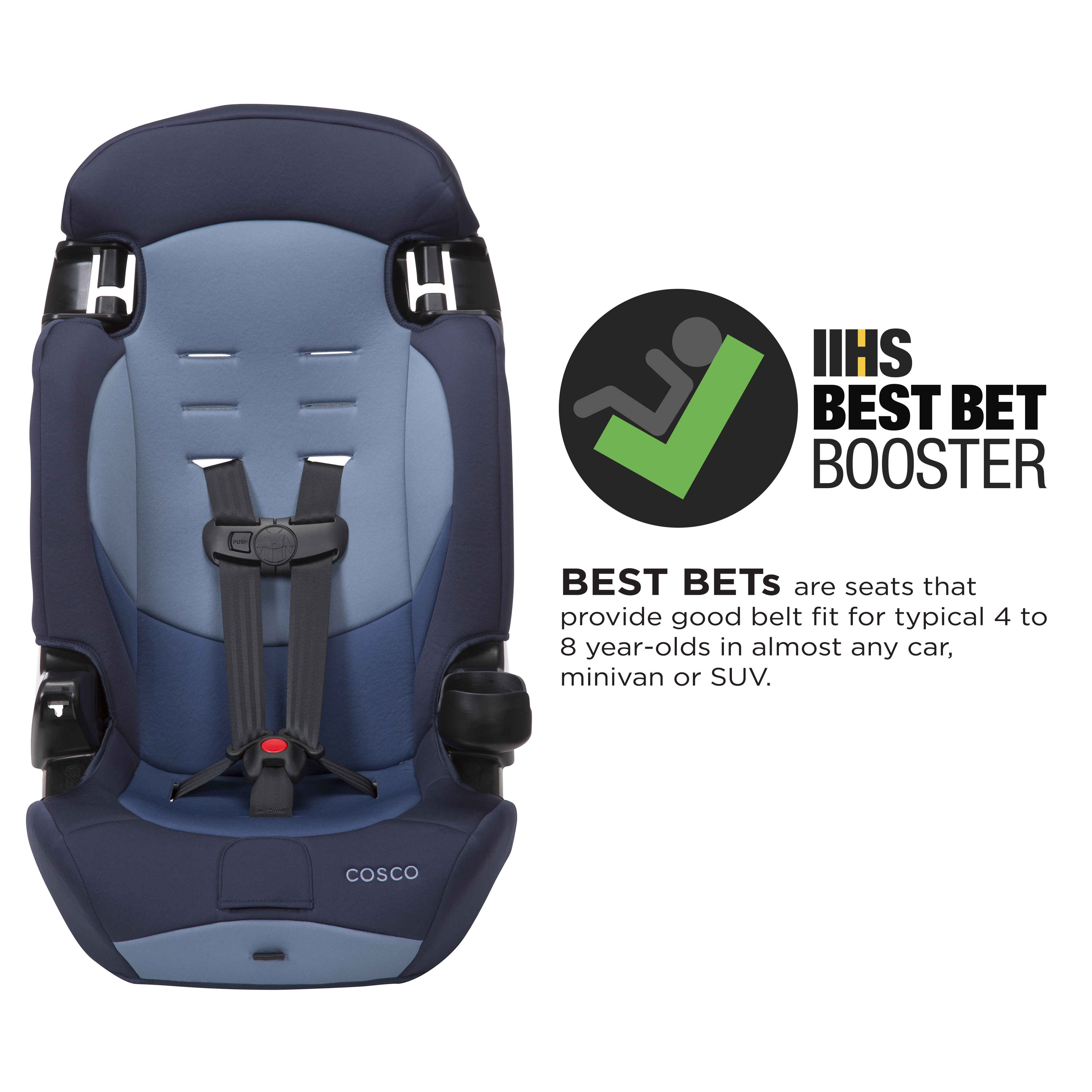 Cosco Kids Finale DX 2in1 High Back Booster Car Seat Multiple Colors | EBG