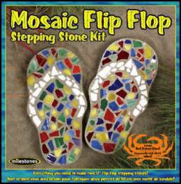 Mosaic Flip Flop Stepping Stone Kit