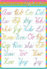 Traditional Cursive Smart Poly Wipe-Off Chart