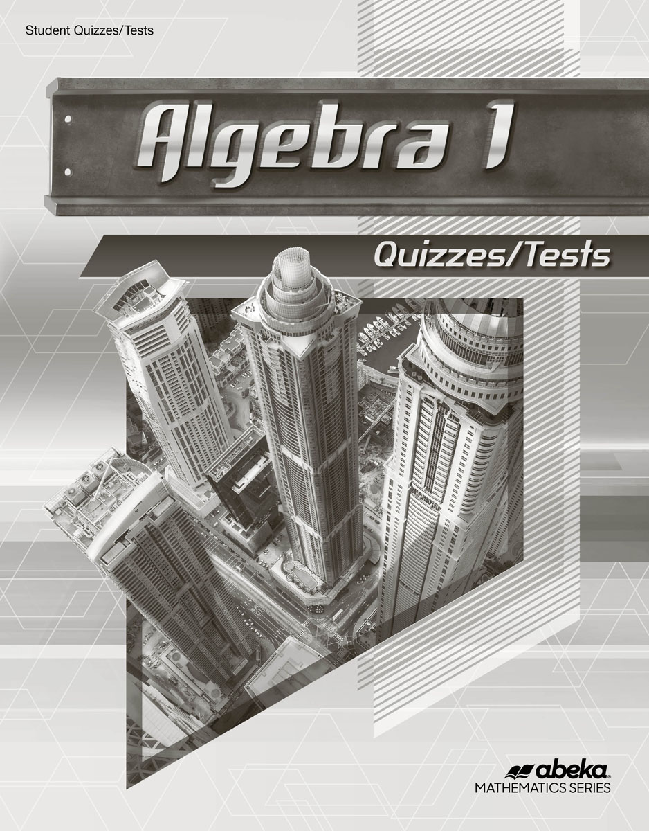 Algebra 1 Quiz and Test Book - Revised