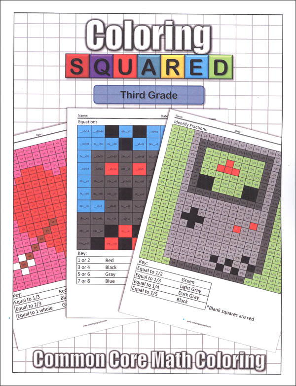 Coloring Squared: Third Grade (Coloring Squared Common Core Math ...