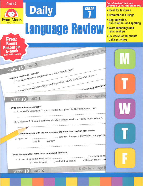 Daily Language Review Grade 7 (Common Core Edition)