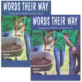 Words Their Way: Vocabulary for Middle and High School Volume 1 ...