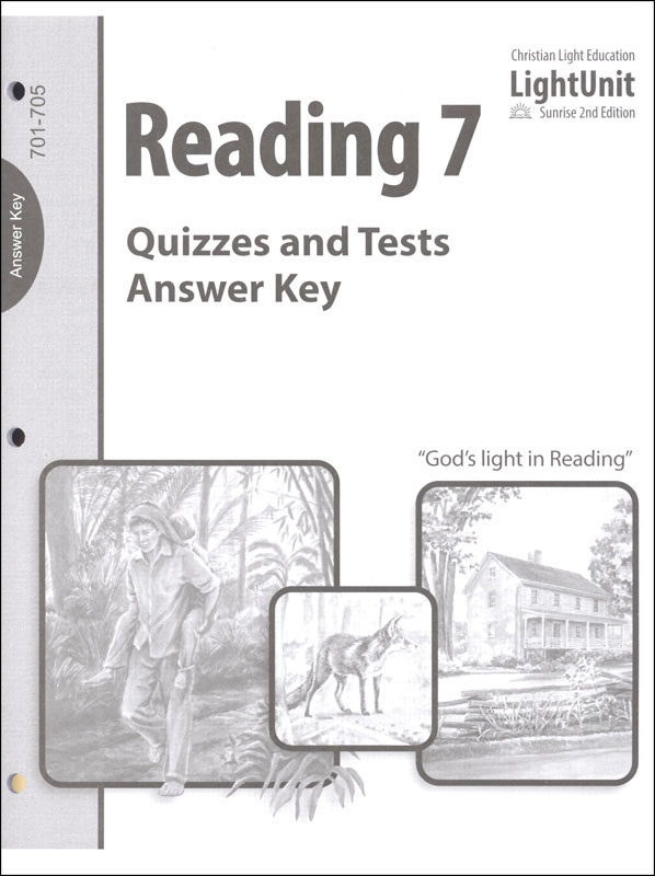 Road Less Traveled Reading 7 Quiz and Tests Answer Key Sunrise 2nd ...