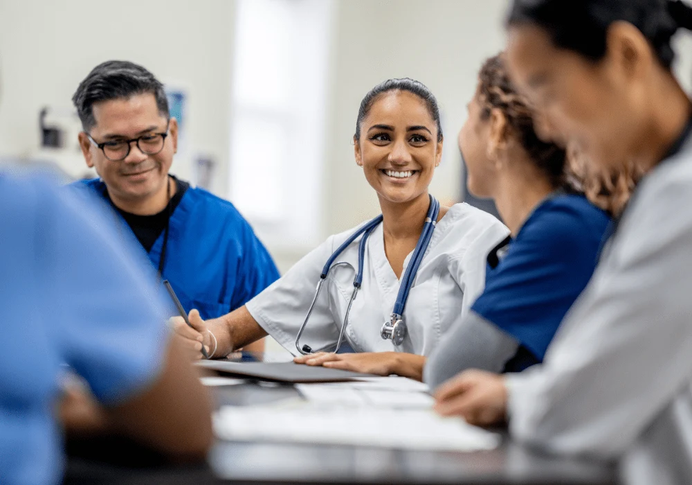 Generative AI for Professional Growth of The Healthcare Workforce