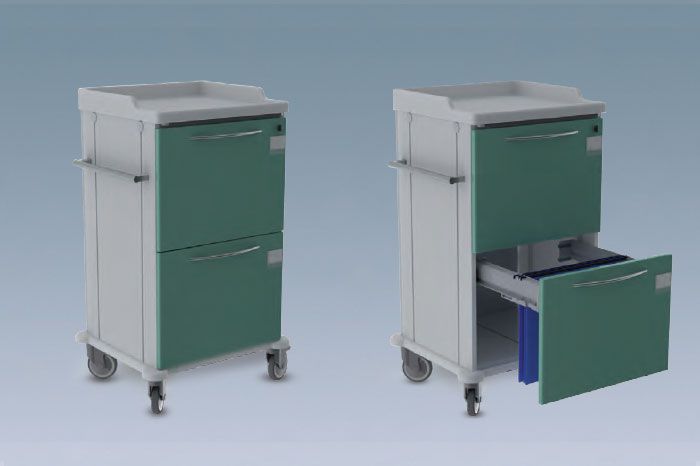 Health Management and Leadership Portal | X-ray record trolley / with ...