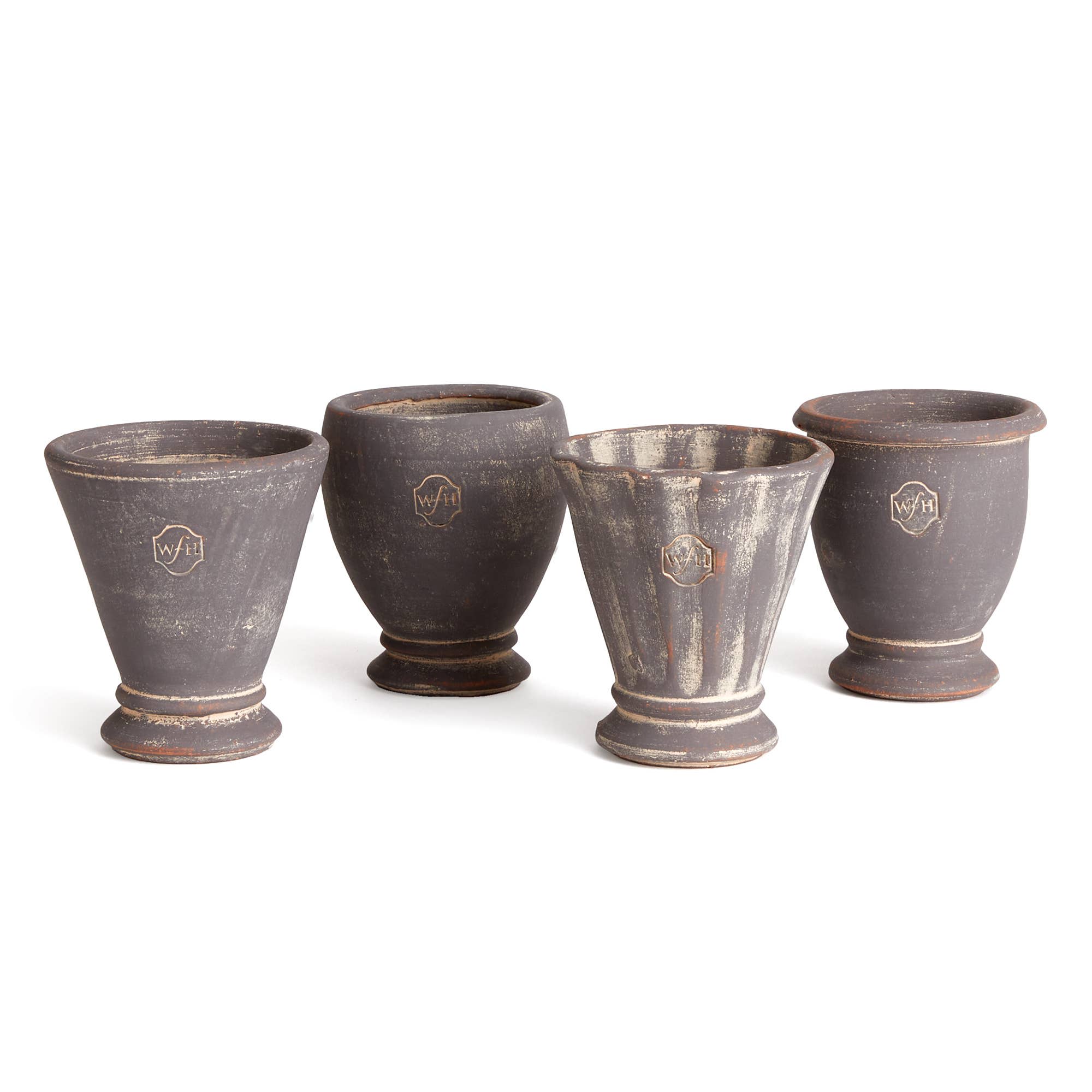 Wakefield Handmade Midi Pots, Set Of 4 - Heirloom Potager