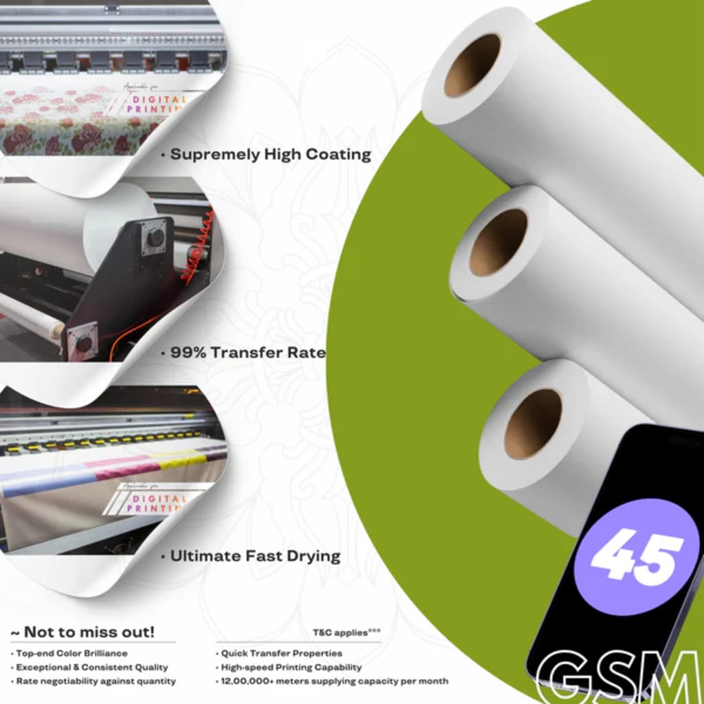 Ecofreen Dye Sublimation Paper Economic Paper 45 GSM-EF-SH45