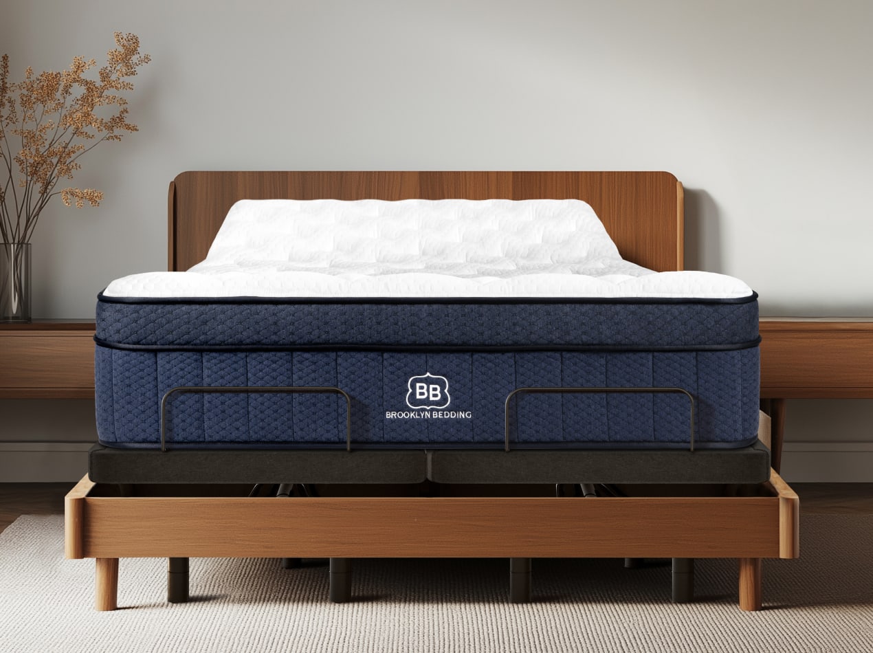 Aurora Luxe Medium Bundle with Pillow Top Brooklyn Bedding