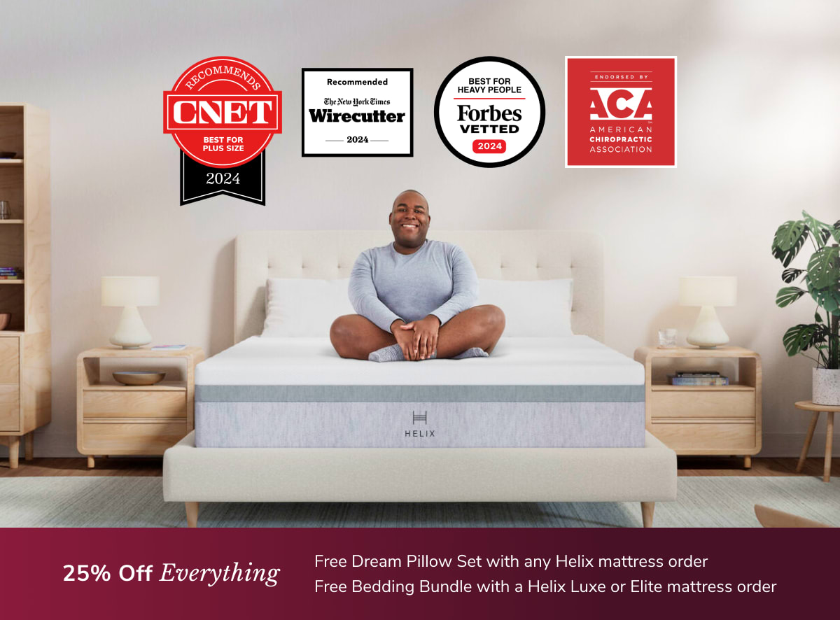 Shop the Helix Plus Mattress for Plus Size Sleepers Helix Sleep