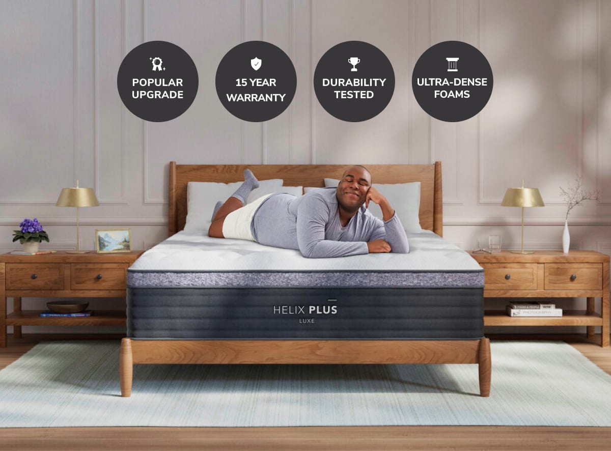 Shop the Helix Plus Luxe | Premium Mattress for Plus Size Sleepers ...