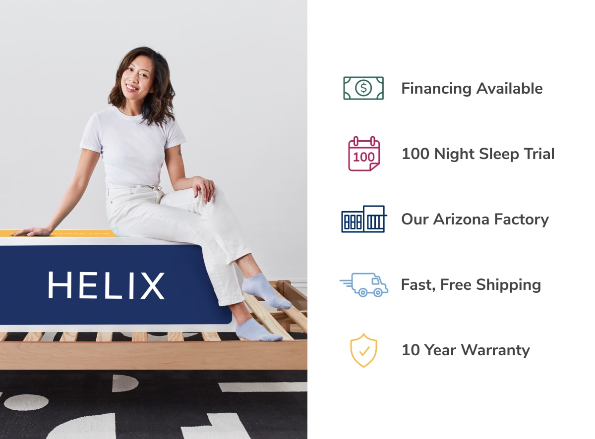 Shop the Helix Sunset | Plush Mattress with Pressure Relief - Helix Sleep