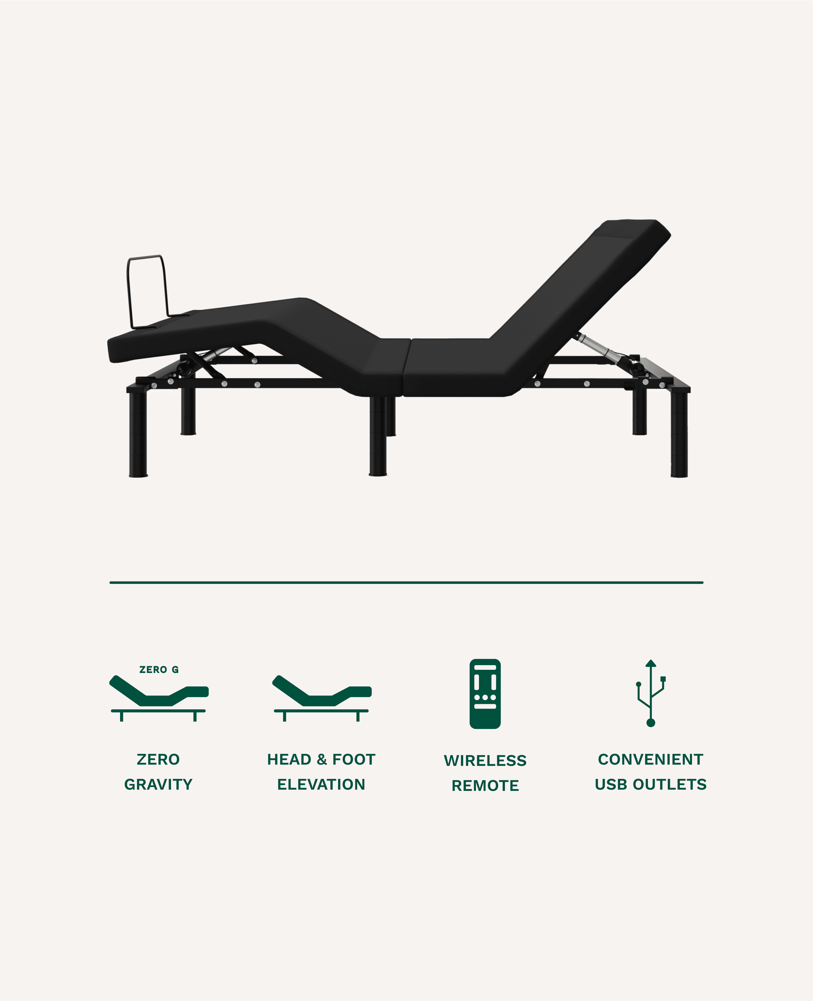 Helix Adjustable Base - Birch