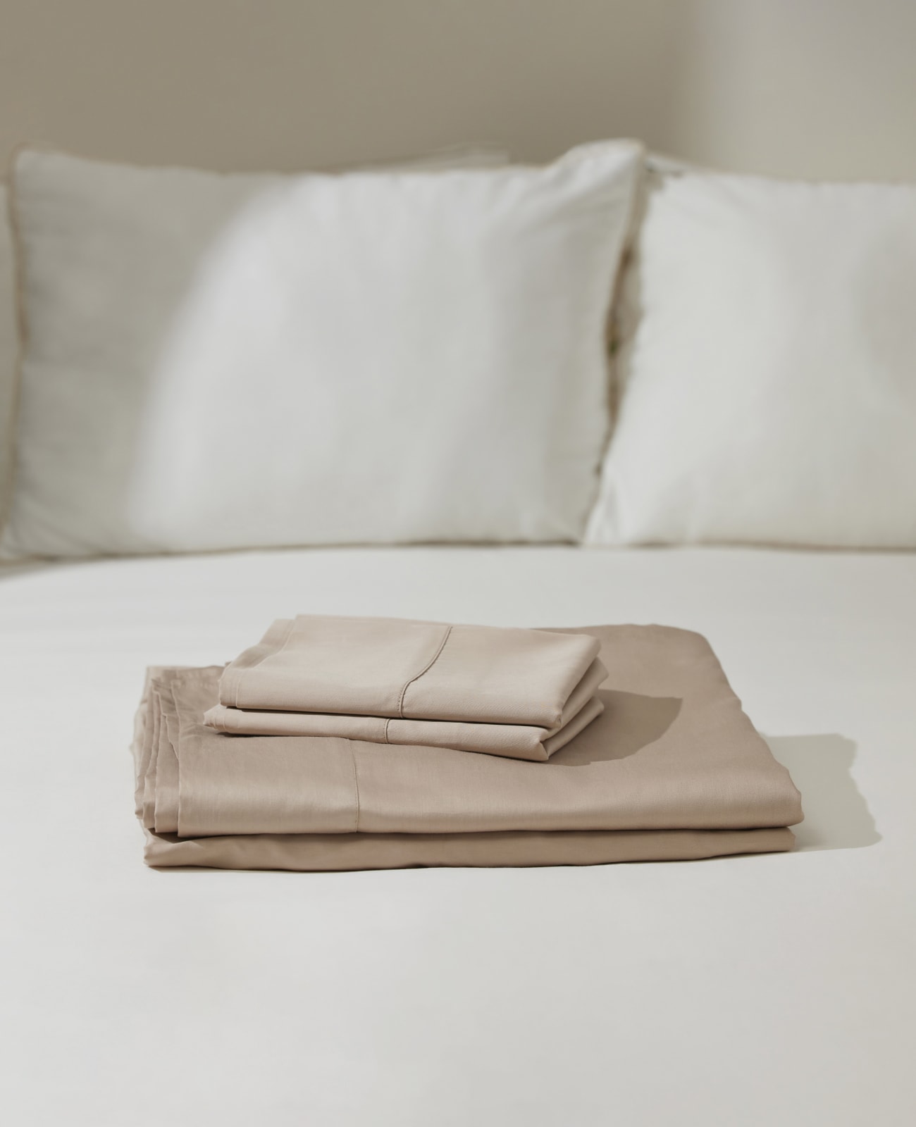 Organic Cotton Sheet Set - Beige - Birch