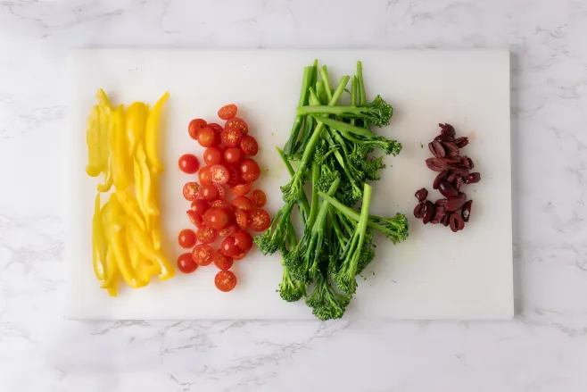 Baked Greek Pollock with and Sun Dried Tomato Bulgur Wheat and Sumac ...