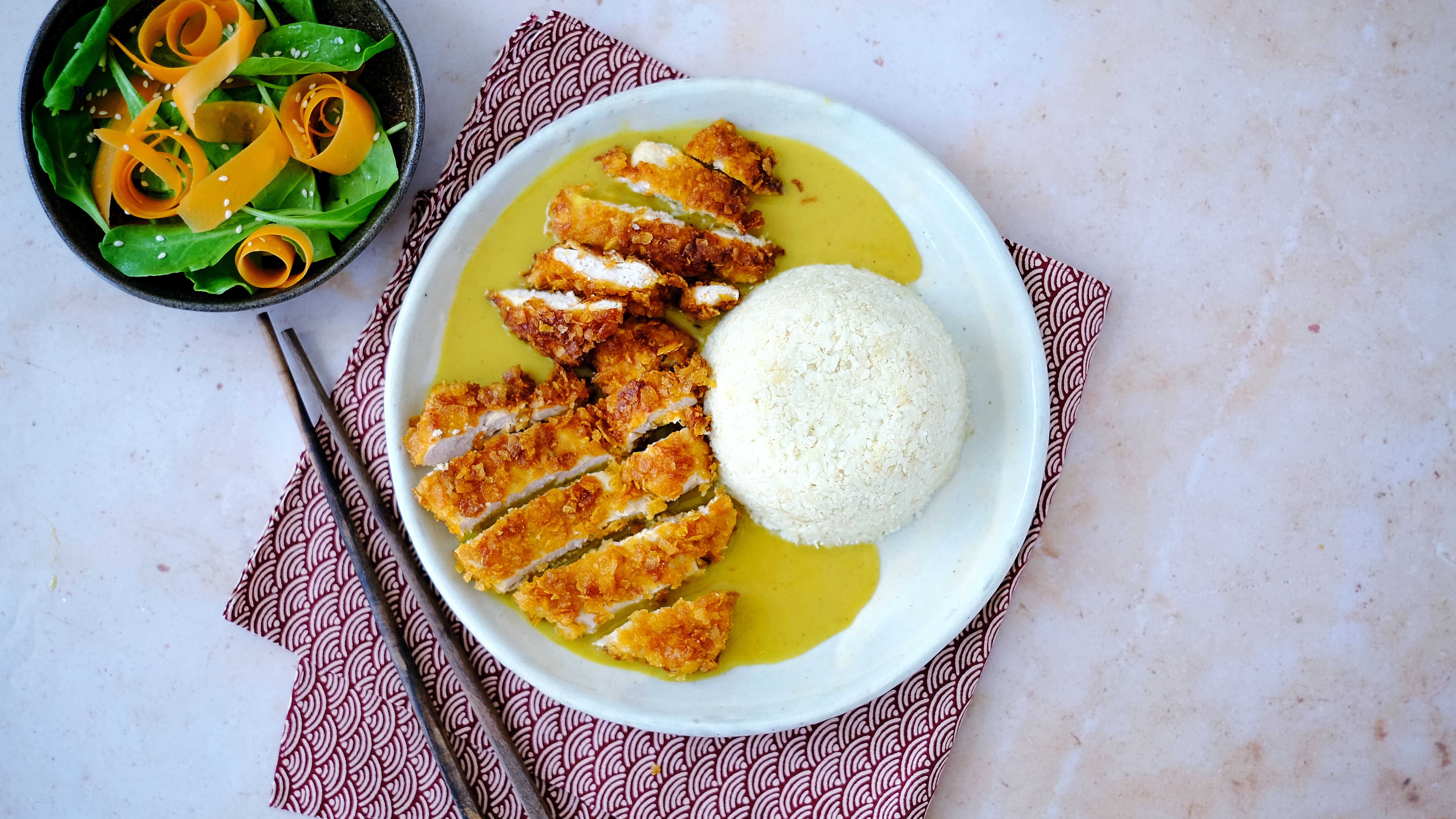 Chicken Katsu Curry with Cauliflower Rice | Hello Chef!