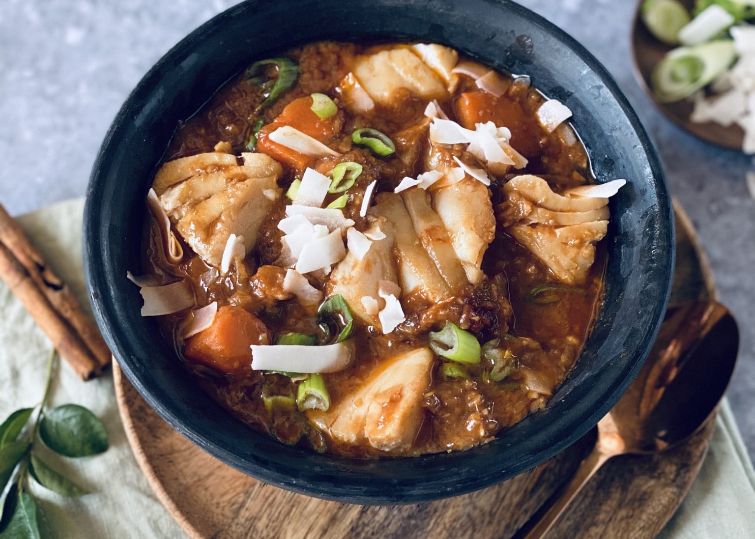 One-Pot Rendang Curry with Cod and Sweet Potatoes | Hello Chef!
