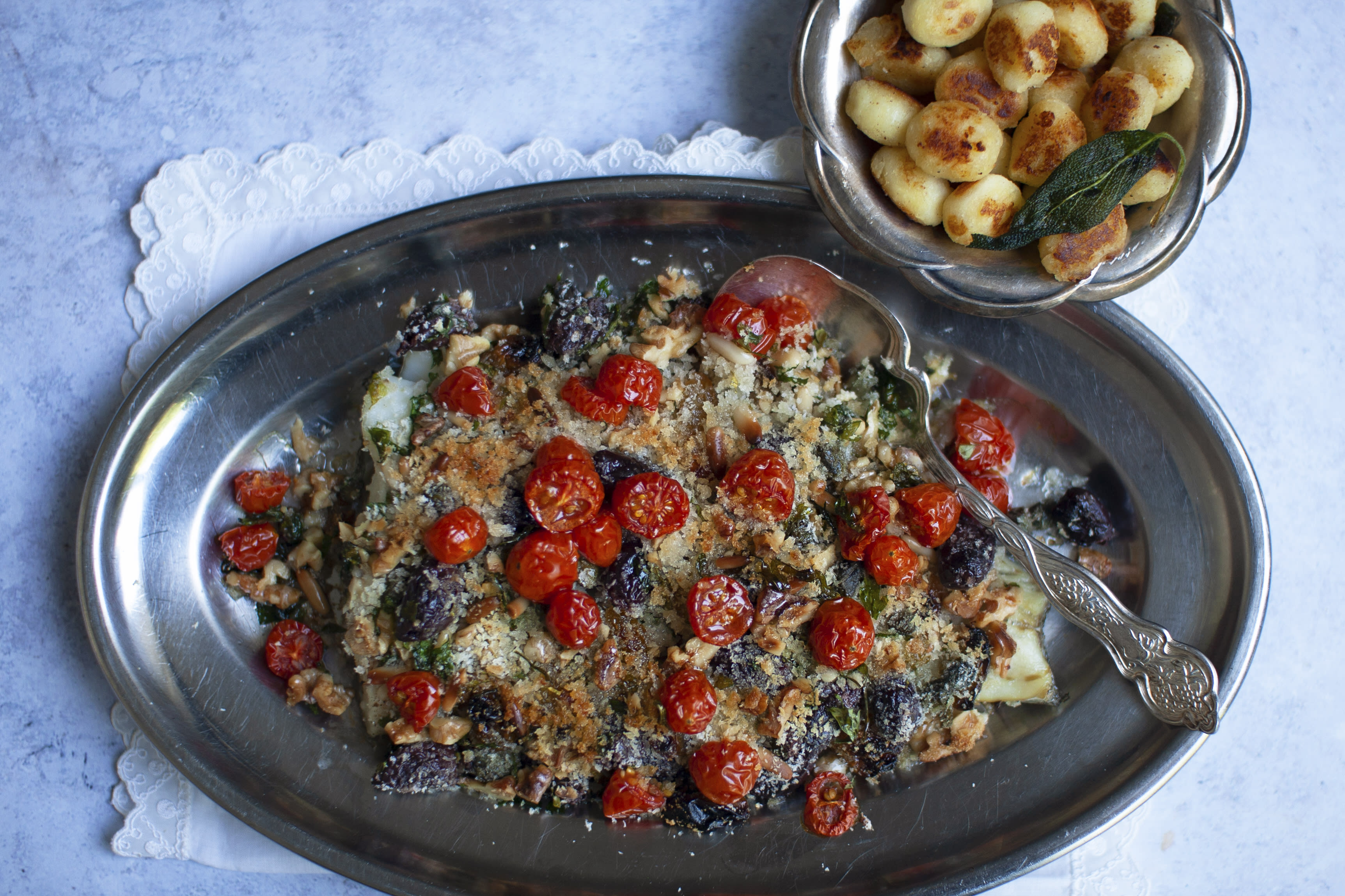 Italian Baccala Arracanato Christmas Cod with Sage Gnocchi | Hello Chef!