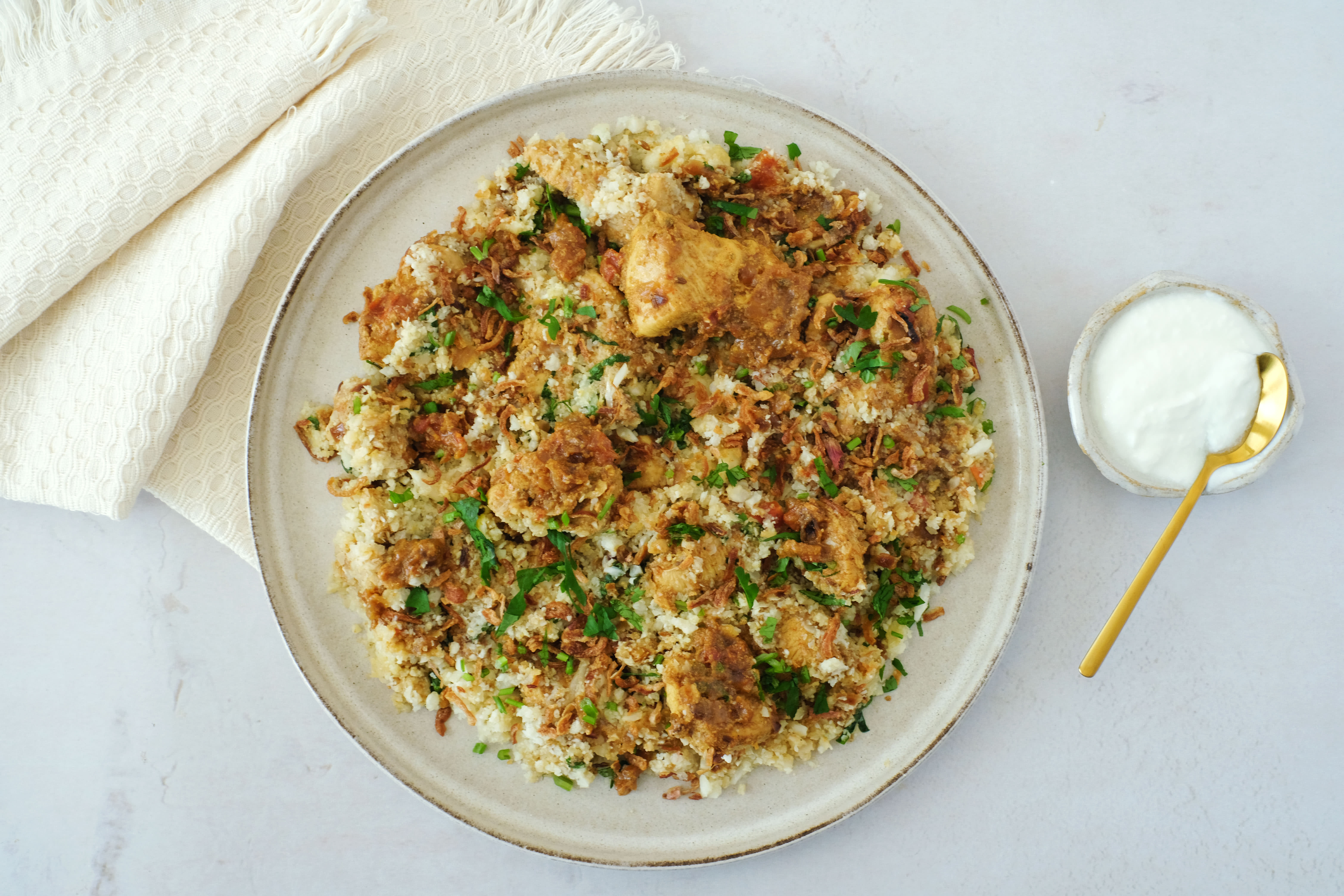 Low Carb Chicken Biryani with Cauliflower Rice | Hello Chef!