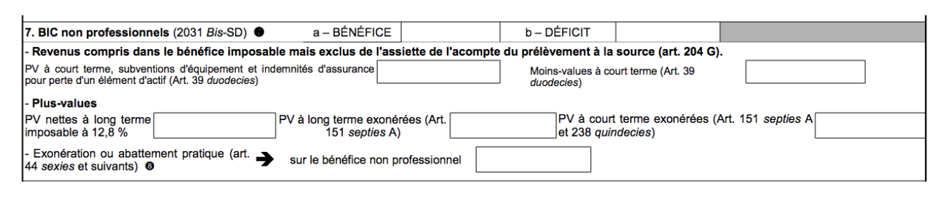 Comment remplir le formulaire 2031