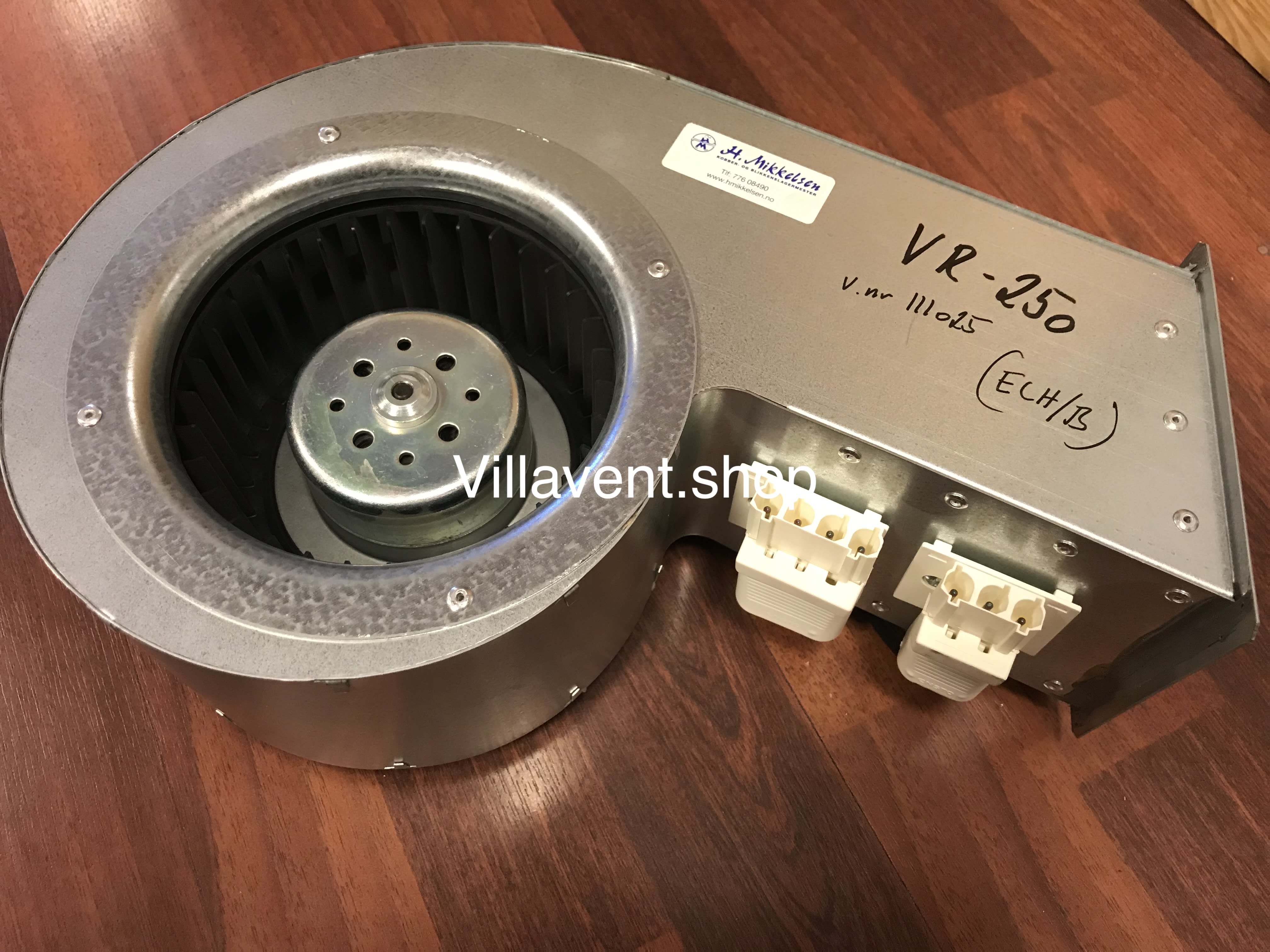 Villavent aggregat VR-250 ech/b, Reservemotor Nettbutikk for Systemair ...