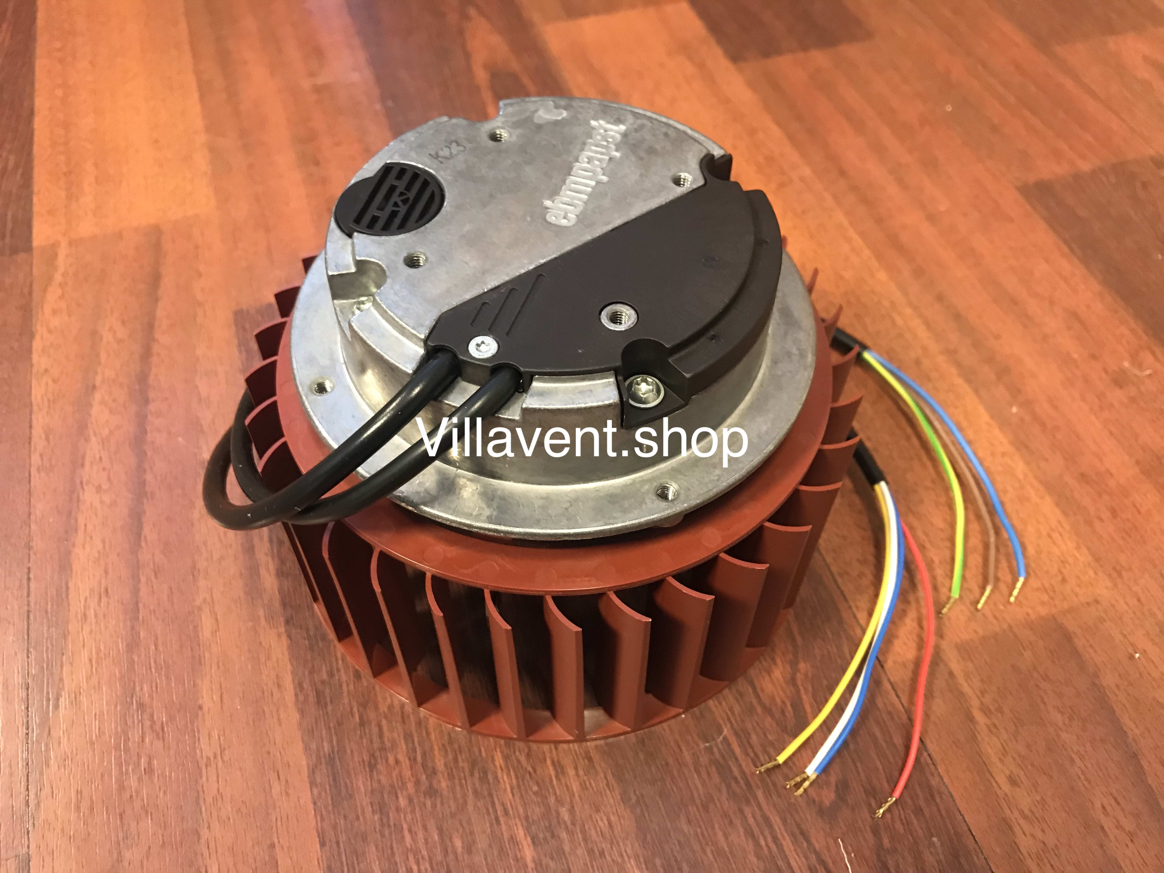 Systemair aggregat VR-400 DC og VR-400 DCV, Løs viftemotor Villavent