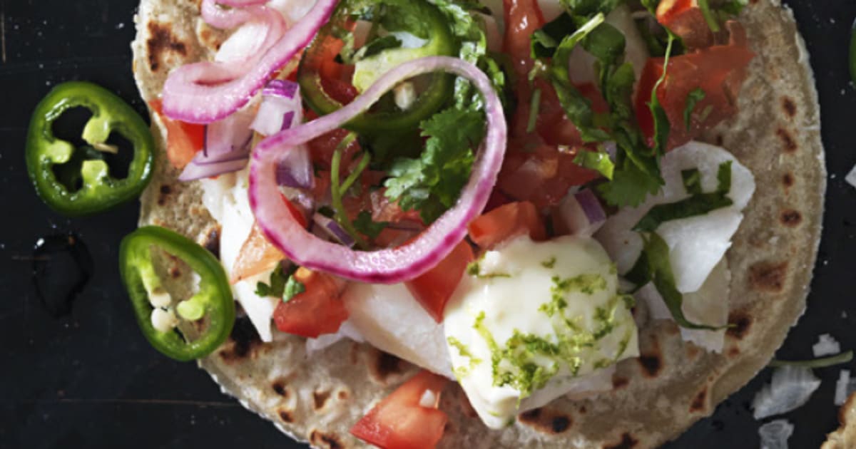 Pulled fish-tacos i tortillabröd | Hemköp