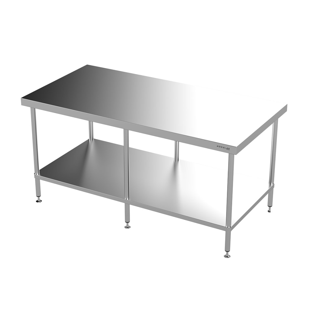 Modular Stainless 900 series 1800mm wide Island Work Bench MS.BIS.9.1800