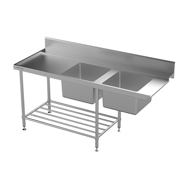 Modular Stainless Dishwasher Inlet Bench MS.BDI