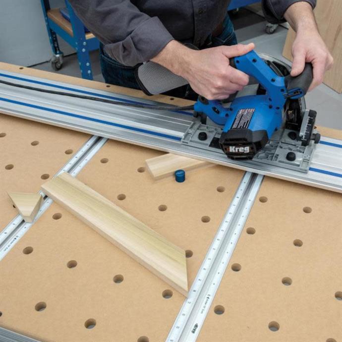 Kreg Adaptive Cutting System Saw + Guide Track Kit | Wurth Baer Machinery
