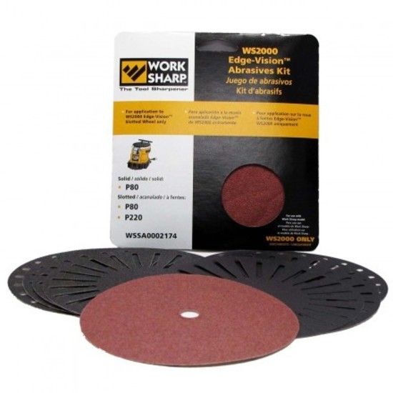 Work Sharp 2000 Slotted Abrasives Kit | Work Sharp WS2000 Accessories